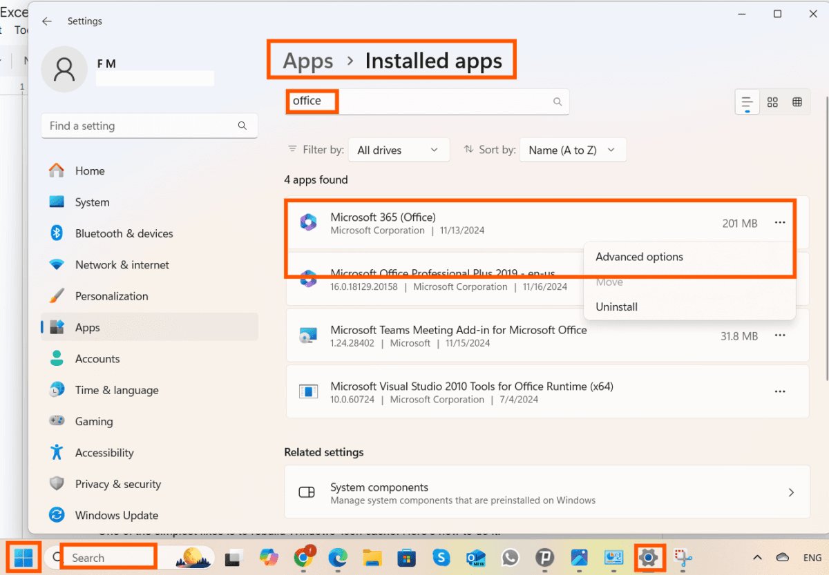 How to Fix Missing Word or Excel Icons in Windows - BSuite365
